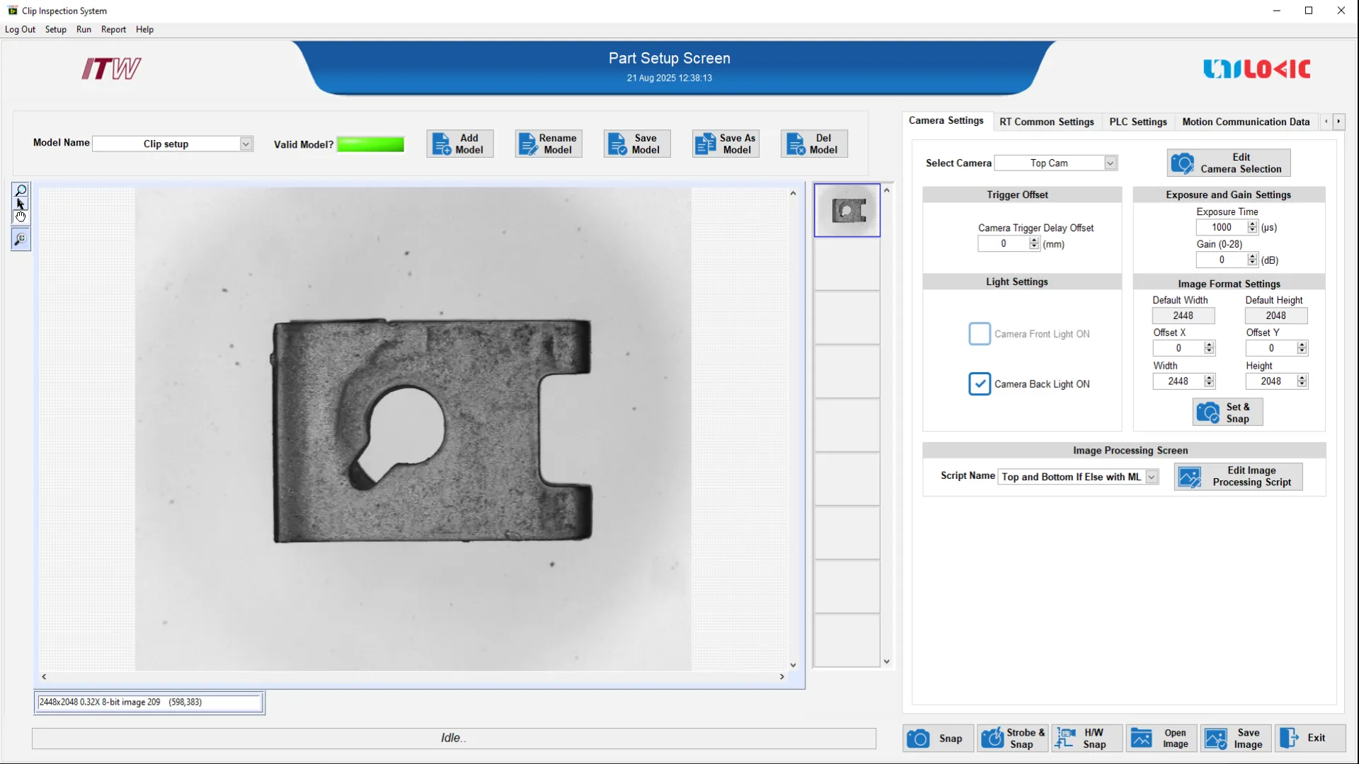 Automotive Retainer Clip Inspection System | Machine Vision Case Study